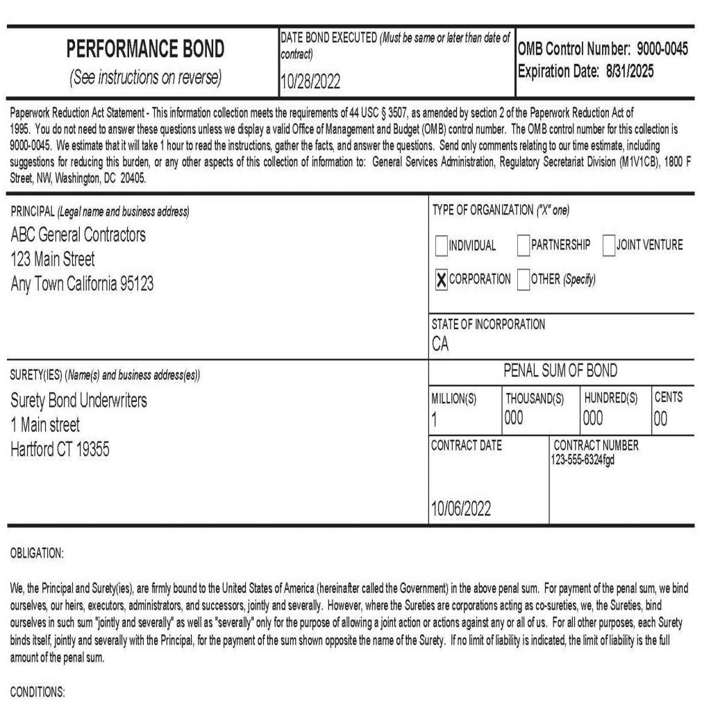 Performance Bond Underwriting Requirements Financial Ratios Performance Bond Underwriting Requirements Financial Ratios